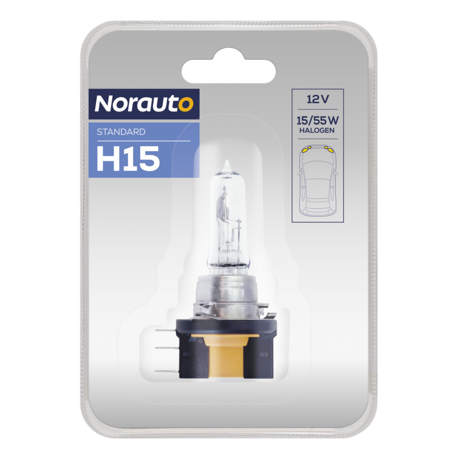 1 bombilla NORAUTO classic H15 15/55W 12V - Norauto