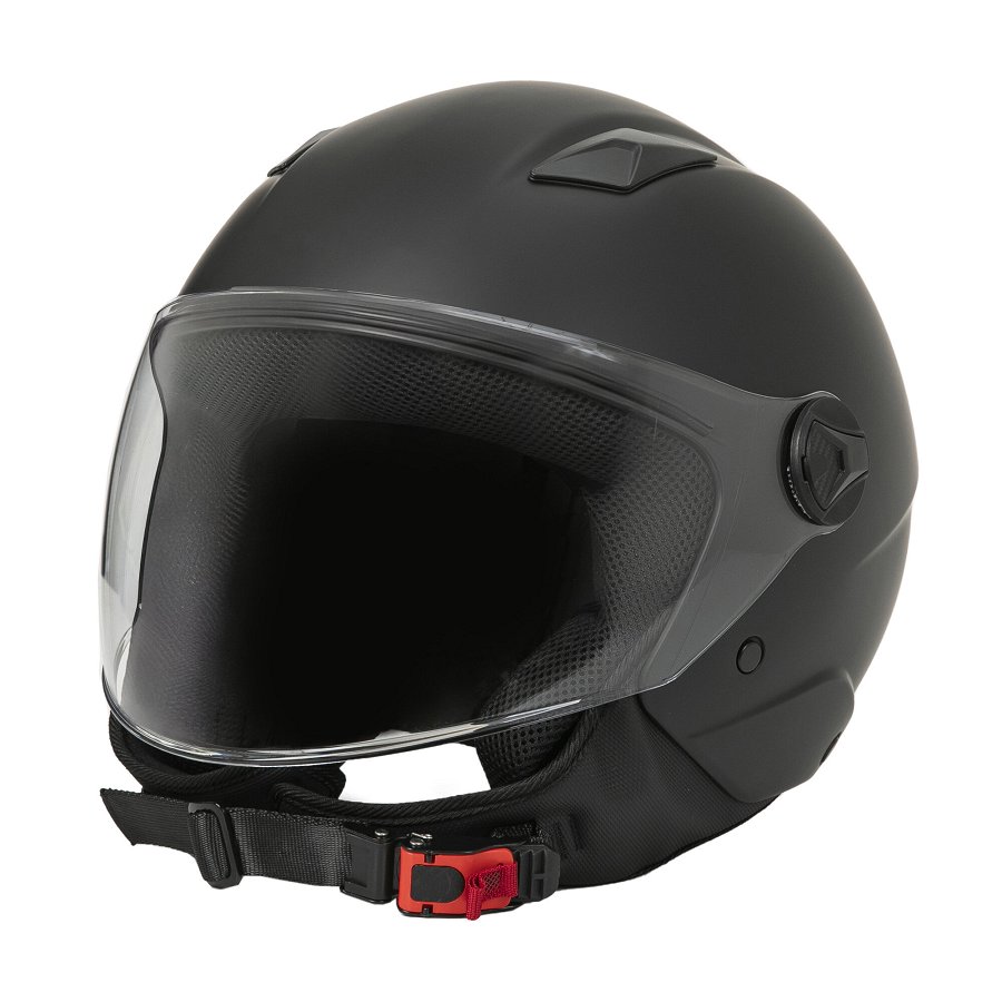 Casco de moto jet FS755 negro talla L - Norauto