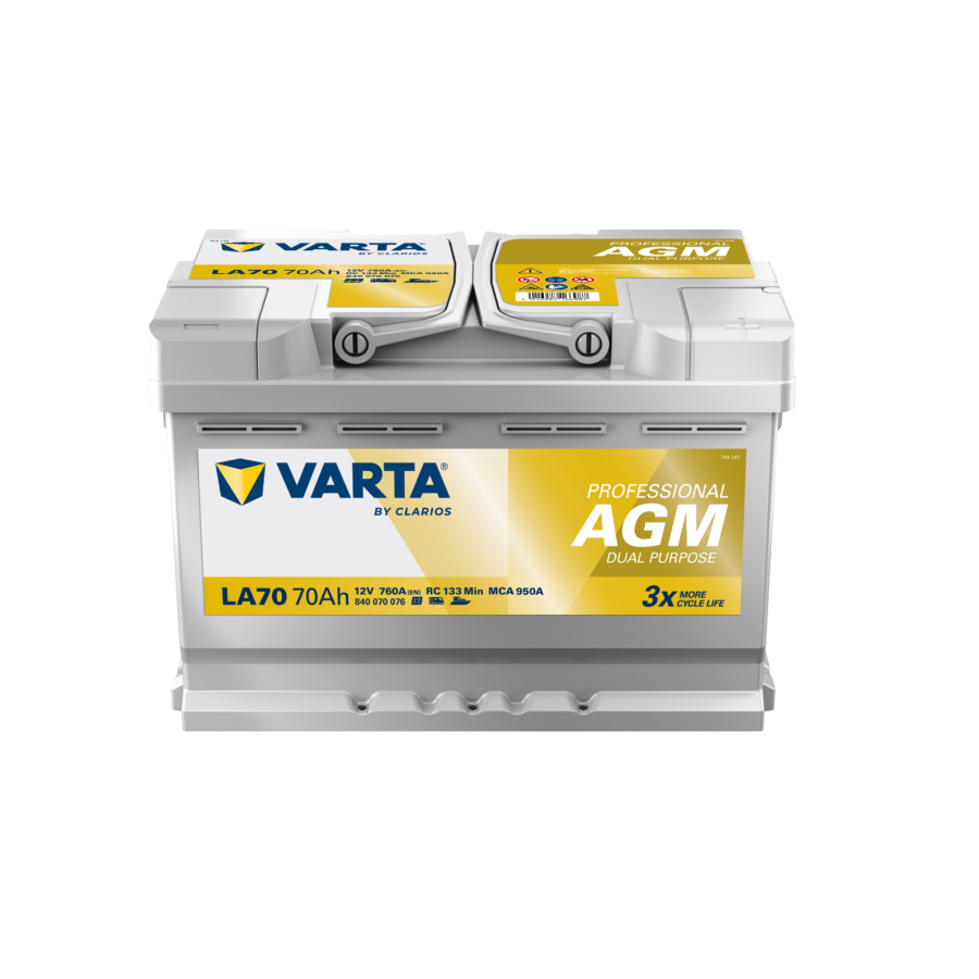 LA70 batería VARTA Professional Dual Purpose AGM 70AH 760A - Norauto