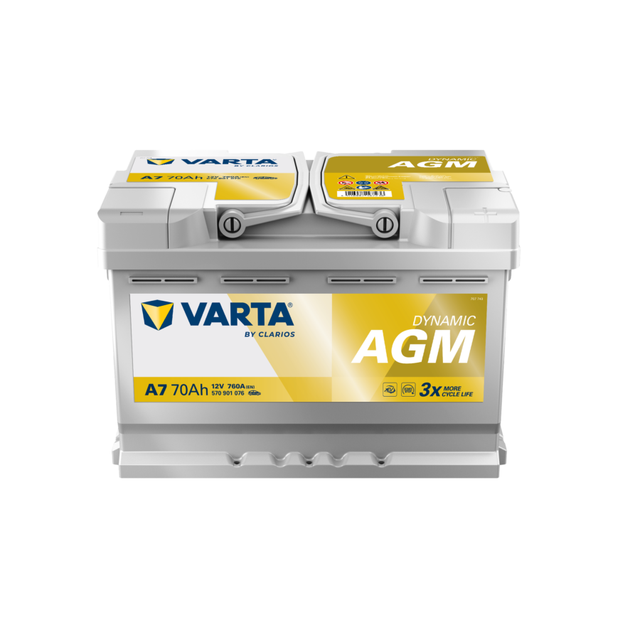 Batería VARTA A7 Start & Stop Silver Dynamic xEV 70 Ah - 760 A - Norauto