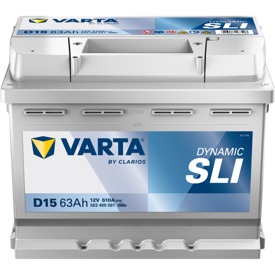 Batería VARTA D15 Silver Dynamic 63 Ah - 610 A - Norauto
