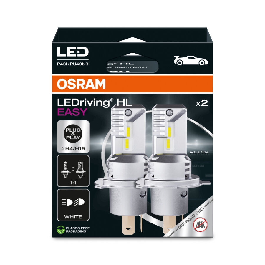 2 lámparas OSRAM LEDriving HL EASY H4/H19 - Norauto