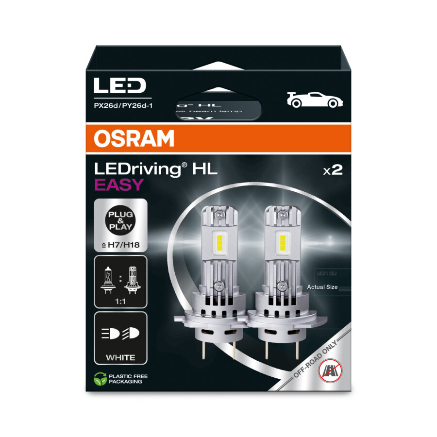2 lámparas OSRAM LEDriving HL EASY H7/H18 - Norauto