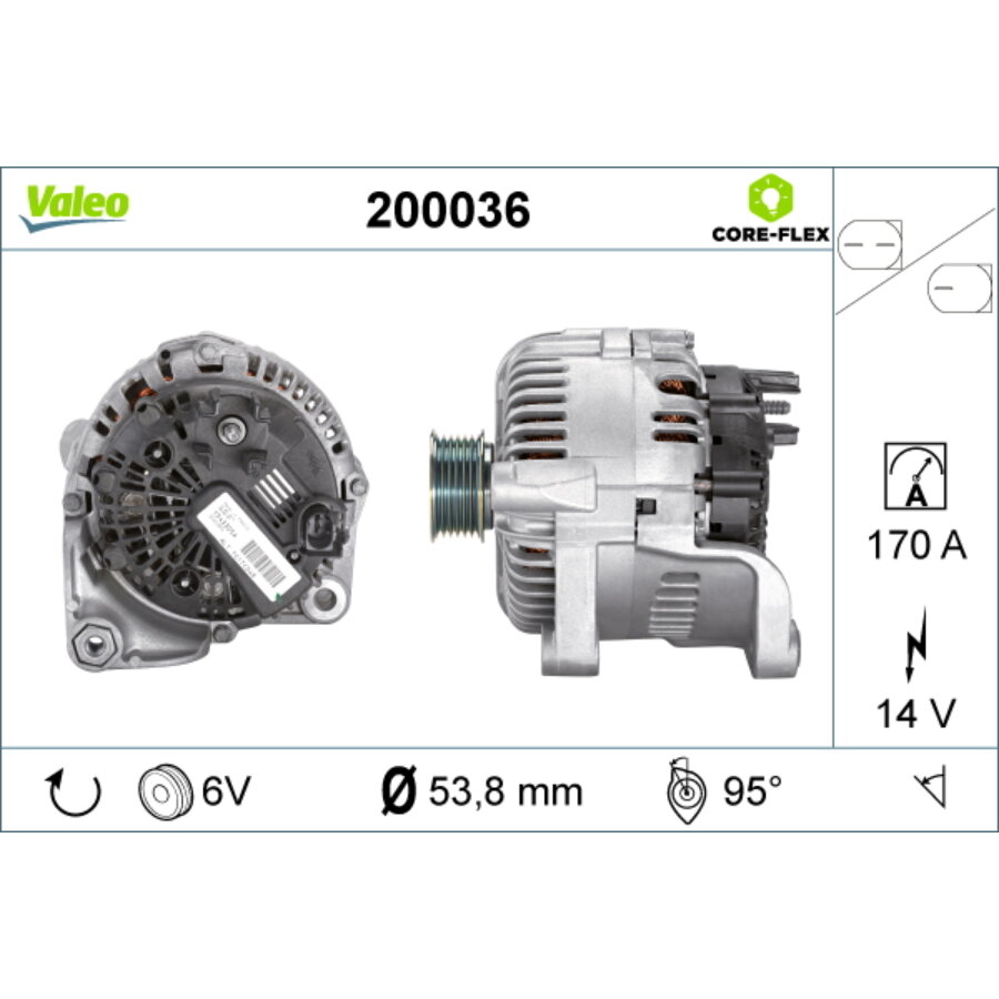 ALTERNADOR VALEO 200036 - Norauto